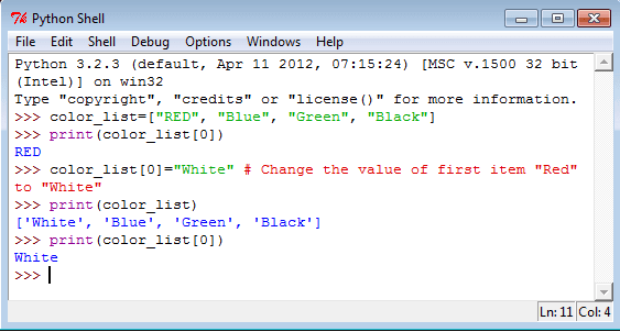 Python Data Type W3resource
