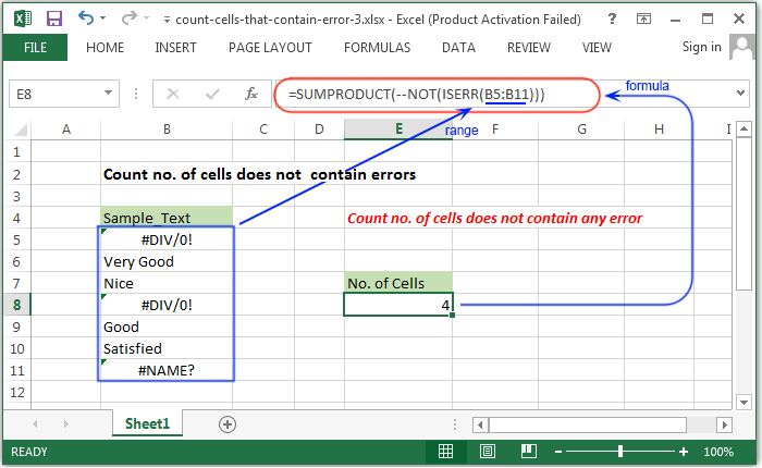 Count Cells That Do Not Contain In Excel Amp Google Sheets Automate 