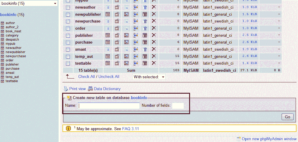 How To Create A Database In Phpmyadmin Using Localhost Wamp Server 